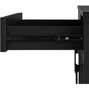 Crosley Furniture Milo Modern Sideboard Buffet Cabinet with Storage Cabinets and Drawers, Kitchen, Dining, Black