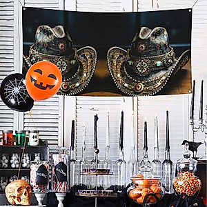 American West Rodeo Hat Personalized Party Banners-Vibrant Party Decorations For Birthday Parties And Events
