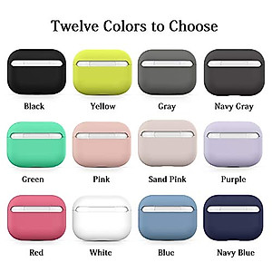 Airpods Pro Case Cover,AirPods Pro Case Protection No Keychain,Silicon Ultra-Thin Soft Cover Skin Compatible with Airpods Pro(Pink)