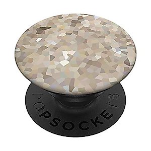 Champagne Golden Beige Mosaic Pattern PopSockets Swappable PopGrip