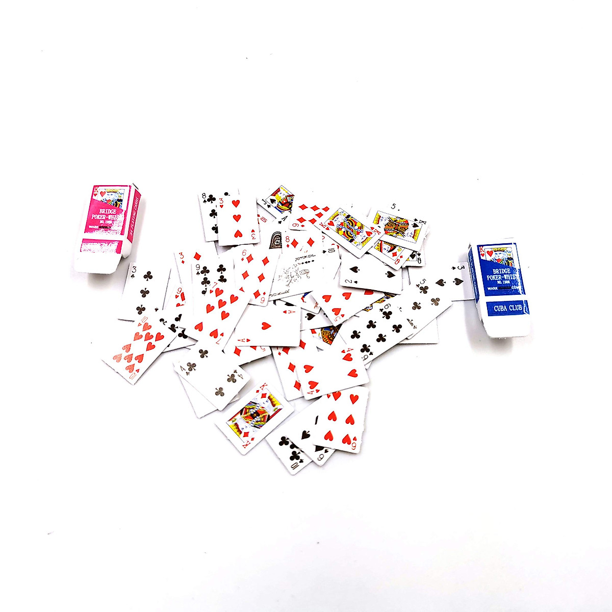 Taponukea Miniature Dollhouse Furniture Accessories Games Poker Playing Cards 1 12 Scale