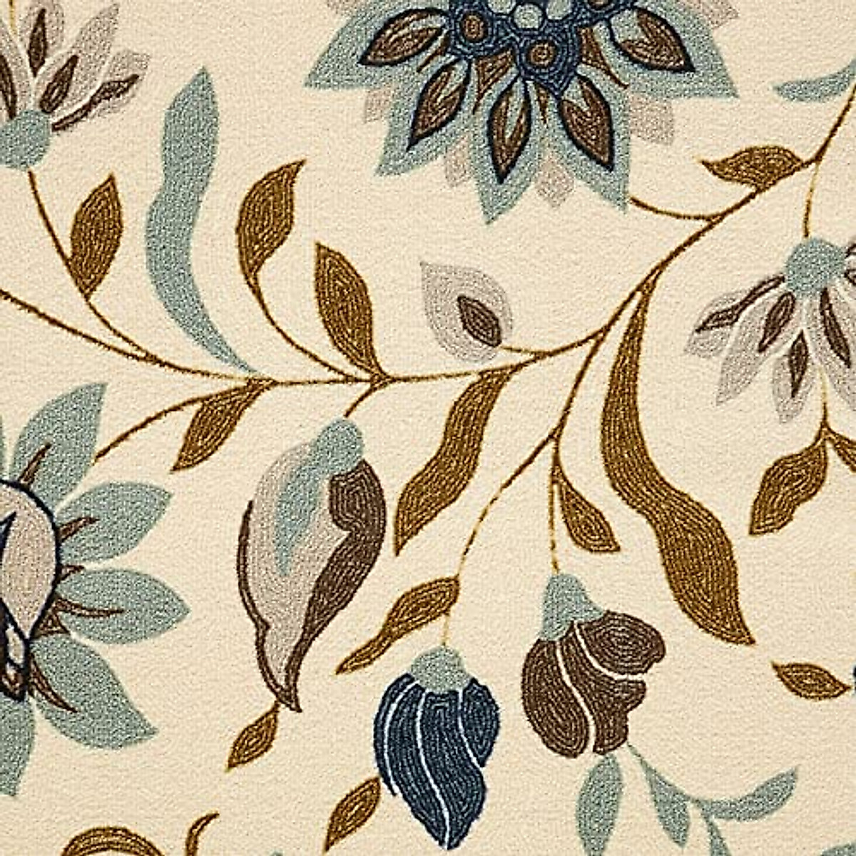 Mohawk Home Floral Nylon Area Rug, 5' x 8', Clarita Blue