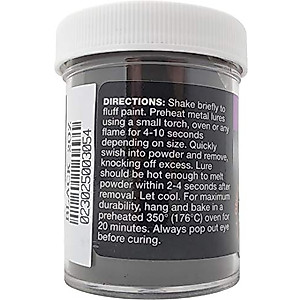 Welch Products 5 x 2oz Pro-Tec Jigs and Lures Powder Paints, Jig Head Fishing Paint, Fishing Lure Paint - High Gloss Powder Coating Paint - Hot Pink, Green & Yellow Chartreuse, Black, Blaze Orange