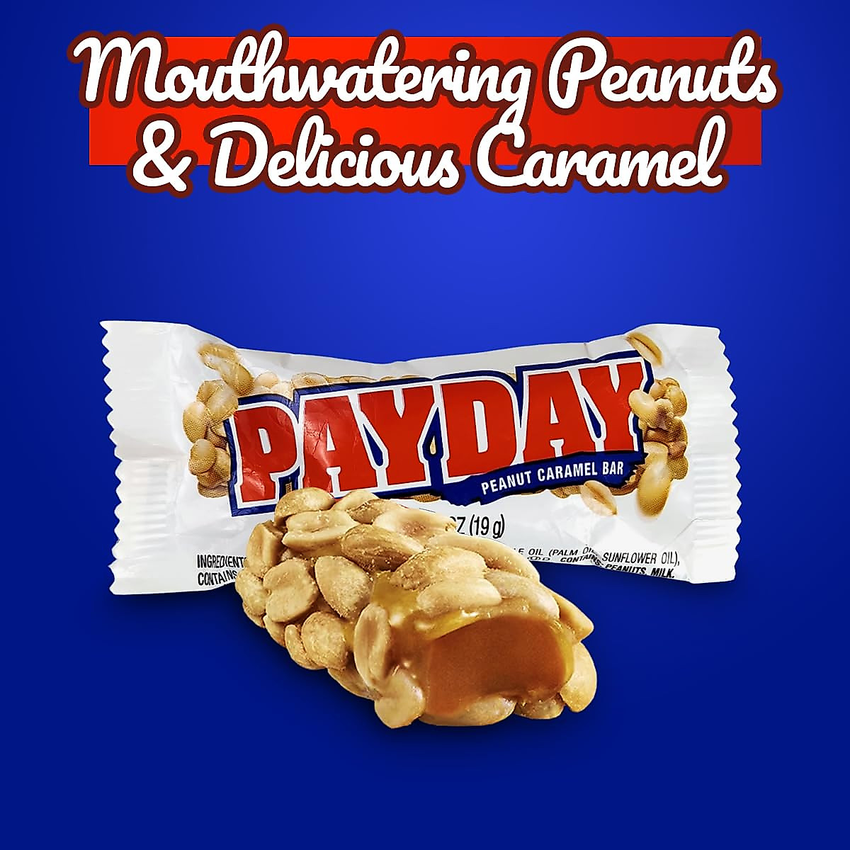Payday Peanut Caramel Candy Bar Pack – Jumbo Size (32 Count)