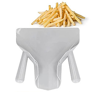 French Fry Popcorn Scoop, Chip Popcorn Bagger French Fry Bagger Commercial Fry Bagger Scooper Ice Candy Snacks Desserts Scooper with Dual Handle