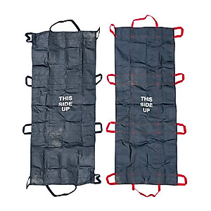 The Original Rescue Essentials Brand QuikLitter, Black Nylon Handles, Non-Woven Fabric, 500 Lb Rated, Low Cost, Disposable for Patient Transfer, Casualty Evacuation