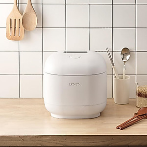 PN Poongnyun Micom Mono 6 Electric Rice Cooker, White, 6 Servings, ETL Certified