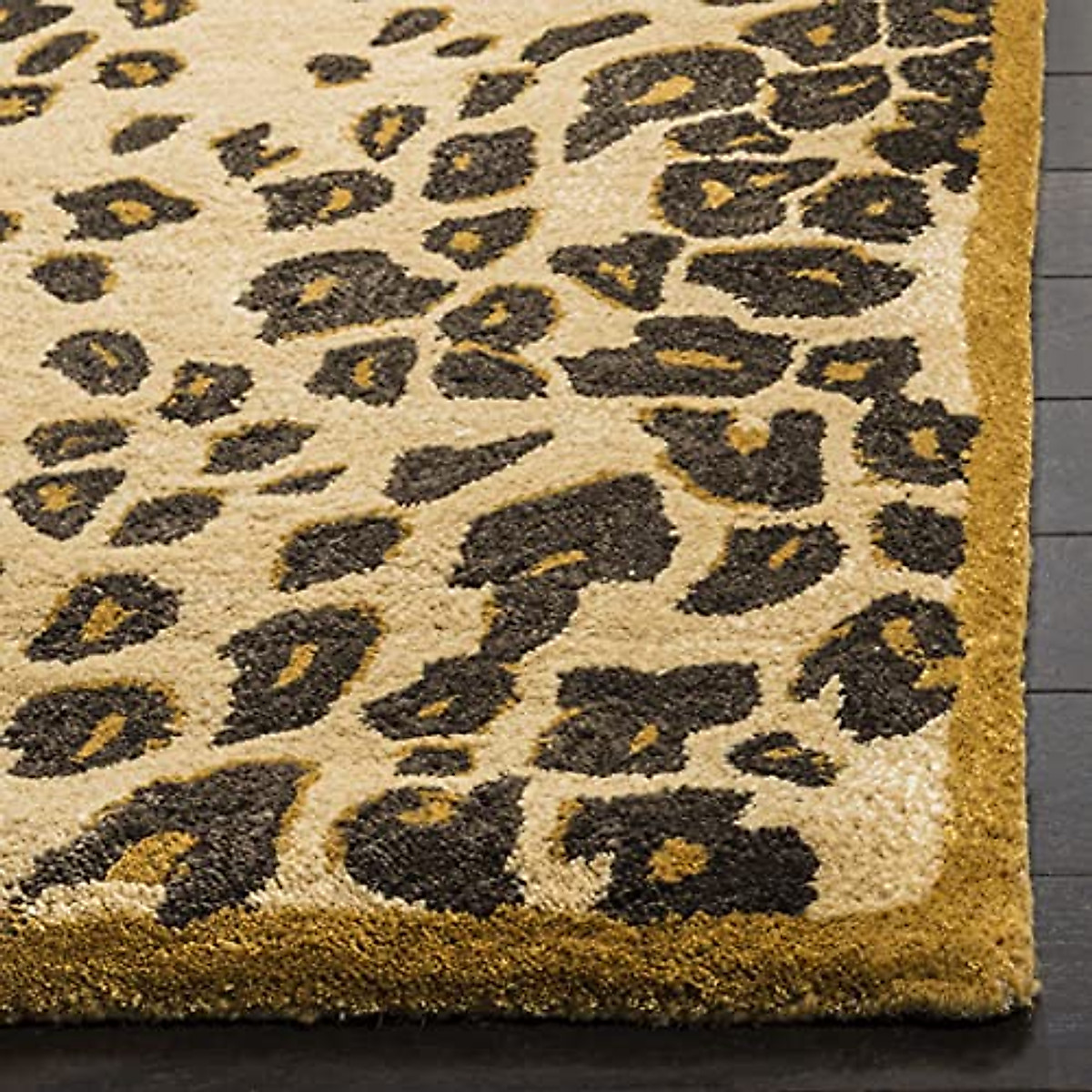 MARTHA STEWART by SAFAVIEH Collection 2'6" x 4'3" Teak MSR3621E Handmade Kalahari Wool & Viscose Accent Rug