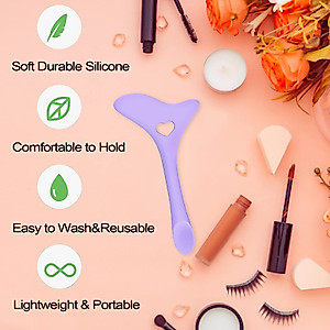 SHANPIN 2pcs Eyeline Stencils Silicone Winged Tip Eyeline Aid Eyebrow Pencil Stencil Reusable Smoky Eyeshadow Multifunctional Eye Makeup Tool Kit Quick Stencil Aid Eyeline Molds Eyeliner Stencil