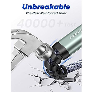 2-Pack Micro USB Cable [6.6ft], Unbreakable Android Micro USB Charging Cable, AINOPE Micro USB Fast Charging Cords for Android Nylon Compatible with Samsung Galaxy S6,J7 Edge Note 5, Kindle