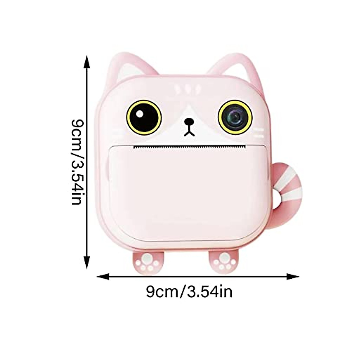 Kids Instant Print Camera | Mini Kids Camera with 2.4in HD Large Screen & Dual Lens,Cute Kids Camera for Girls Boys, Toddler Camera with Print Paper for 5-12 Years Old Kids Huugy