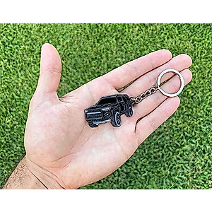 FOUR WHEEL BEAST 4Runner Accessories - Keychain 4 runner key chain key fob cover - 3rd 4th 5th gen mods car accessories trd 4 runner (Black)