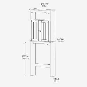 Zenna Home Toilet Bathroom Spacesaver