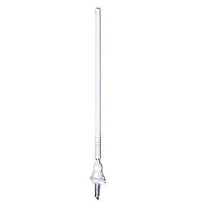 Enrock 20W White Flexible Rubber Mast Long Range Marine Boat Yacht AM/FM Radio Antenna