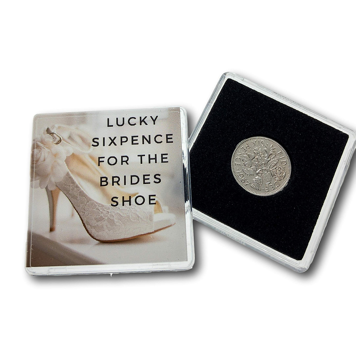 Lucky Sixpence for The Bride | Genuine Hand Polished Sixpence | Sixpence Tradition (Bride)