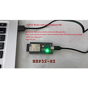 RCmall ESP32-S2-Saola-1R Dev Kit Espressif Development Board Based Wi-Fi MCU ESP32-S2 WROVER with 4MB Flash and 2MB PSRAM+Micro USB Cable (Pack of 2)