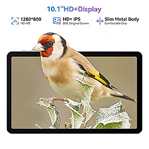Blackview Tablet Android 12 Tab 8 WiFi Tablets 10.1 Inch 7GB(4+3 Expand) RAM+64GB/1TB ROM Quad Core Processor 6580mAh 1280×800 HD+IPS Display 13MP+8MP Daul Camera WiFi 6 BT 5.0 GMS Blue