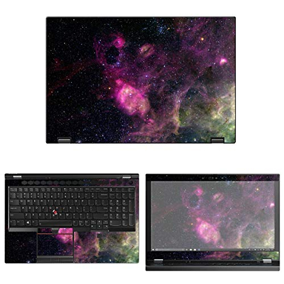 Decalrus - Protective Decal Galaxy Skin Sticker for Lenovo ThinkPad P53 (15.6" Screen) case Cover wrap LEthnkpd15_P53-68