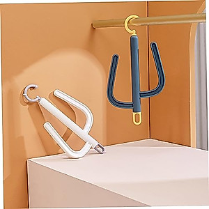 Cabilock Swivel Hook Hanger Small Drying Rack Small Clothes Drying Rack Hanging Hooks Outdoor Swivel Hooks abs Shoe Racks Slipper Drying Rack Shoes Hanger Hook up Slippers to Rotate