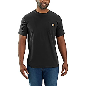 Carhartt Men's Force Relaxed Fit Midweight Short-Sleeve Pocket T-Shirt, Black, X-Large