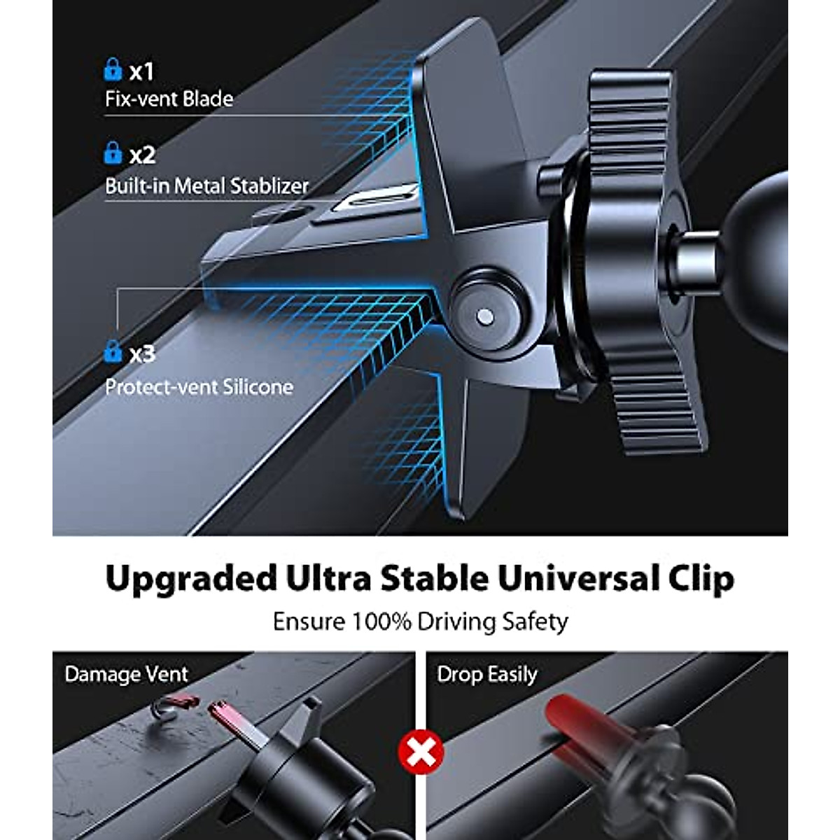 VICSEED Fit for MagSafe Car Mount [20 Strongest Magnets & Stablest] Magnetic Phone Holder for Car Vent Hands Free Car Phone Holder Mount for iPhone 14 13 12 Pro Max Plus Mini MagSafe Case Socket Grip