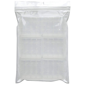 Battery Storage Case for AA/AAA, Battery Holder Box (6Pack Clear)