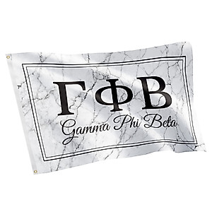 Desert Cactus Gamma Phi Beta Flag Letter Sorority Banner 3x5 feet Sign Decor Gamma phi (Flag - Marble Box)
