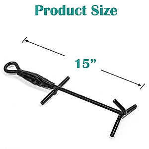 Camp Cast Iron Dutch Oven Lid Lifter and Folding Finish Camp Dutch Oven Lid Stand can be used as Trivet, Lifter and Skillet Holder