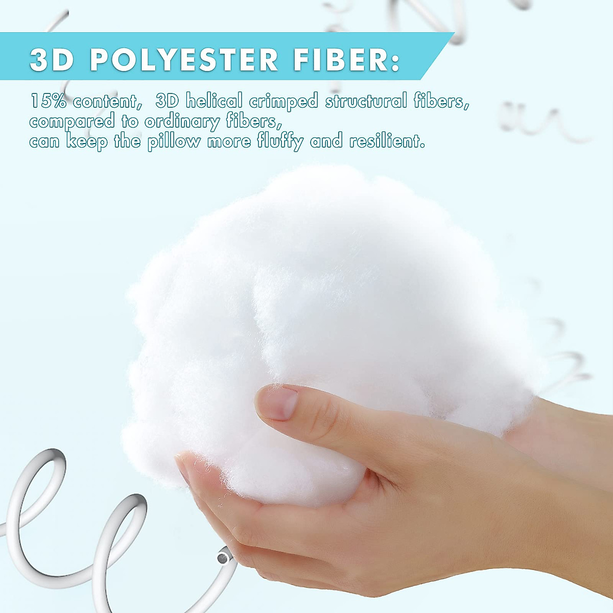 MIULEE Pack of 2 20x20 Pillow Inserts-Decorative Shredded Memory Foam Cooling Throw Pillows-Adjustable Premium Square Wedding Pillow Stuffer Form for Couch Bed Cushion