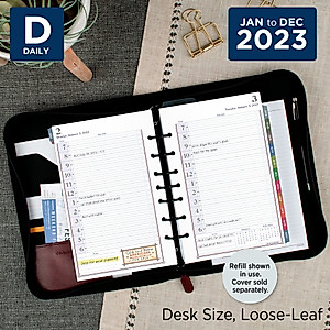 AT-A-GLANCE Charles Wysocki 2023 RY Daily Monthly Planner Refill, Loose-Leaf, Desk Size, 5 1/2" x 8 1/2"