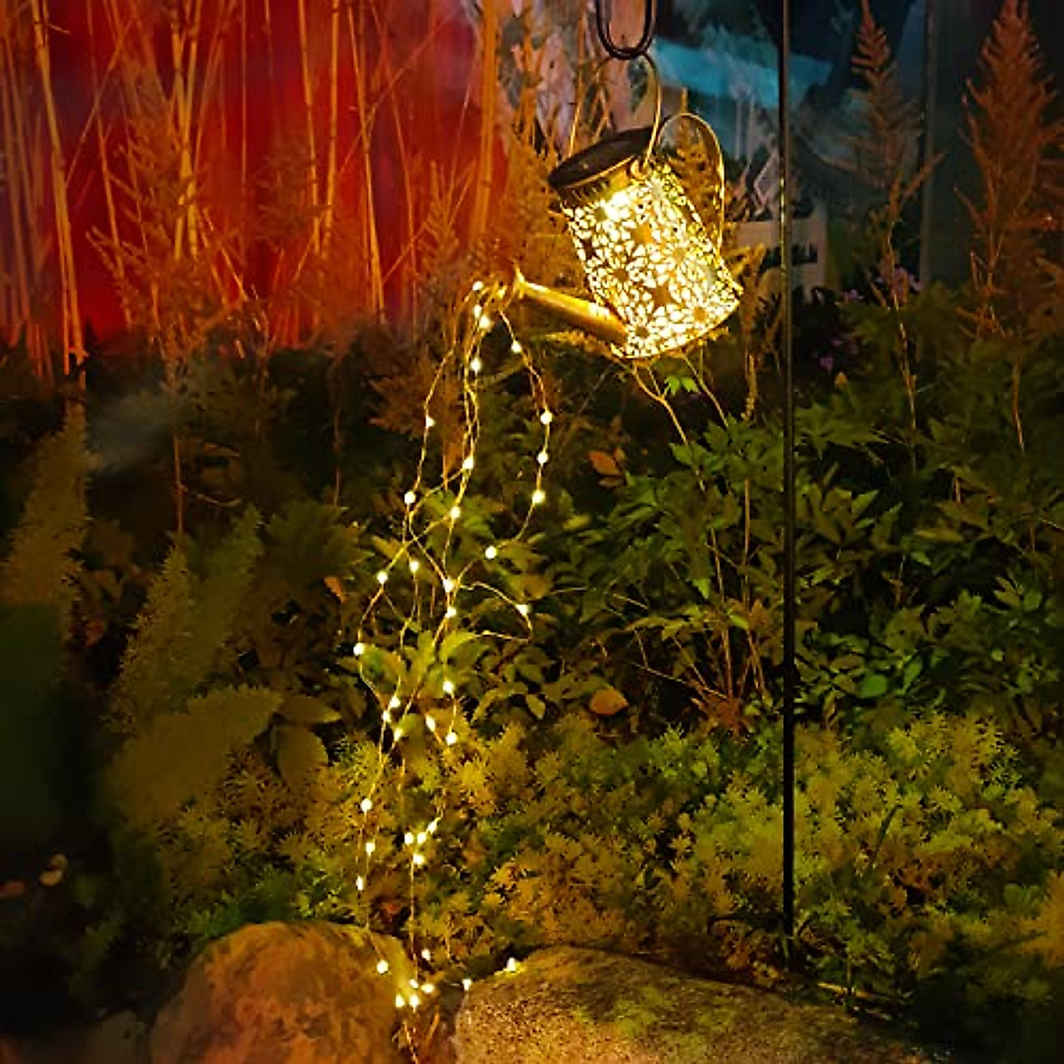 POPKER Solar Outdoor Lights - Decorative Watering Can Lights - Waterproof LED String - Decoration for Garden, Pathway, Yard, Patio, Porch - Gardening Gifts