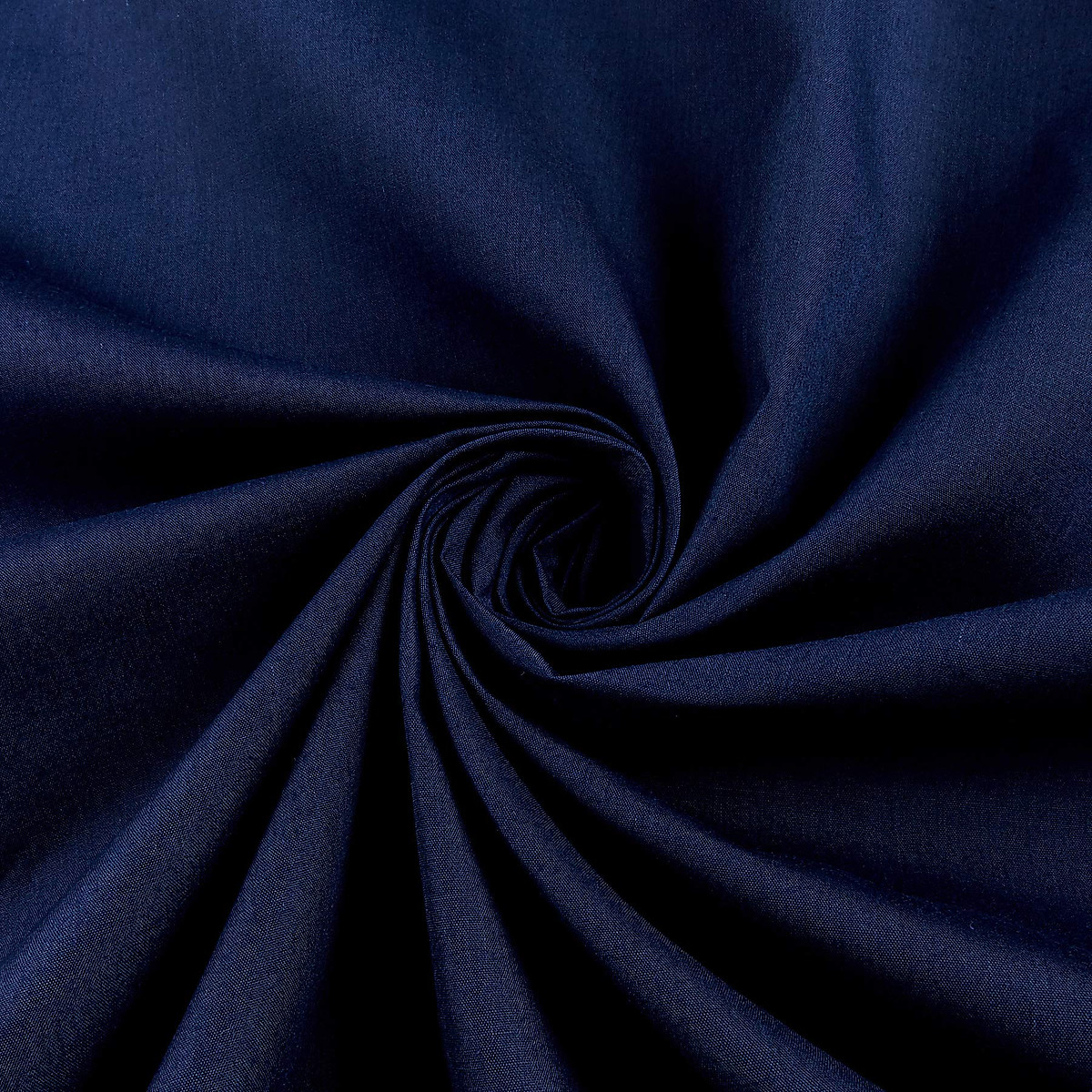 60" Poly Cotton Broadcloth Navy, Fabric by the Yard