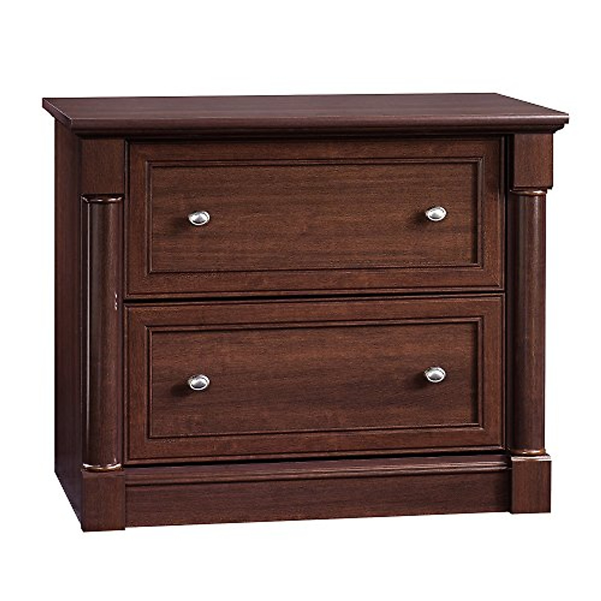 Sauder Palladia Lateral File, Select Cherry Finish & Palladia Library with Doors, Select Cherry Finish