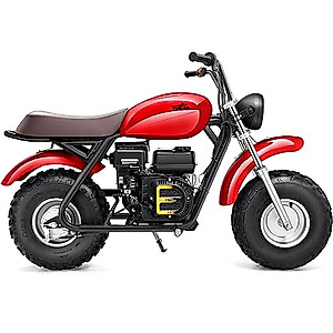 MotoTec 200cc 6.5HP Trailcross Gas Powered Mini Bike Red