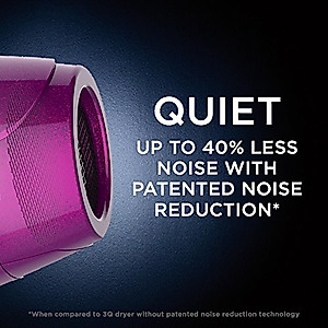 INFINITIPRO BY CONAIR 3Q Compact Electronic Brushless Motor Styling Tool/Hair Dryer, Pink