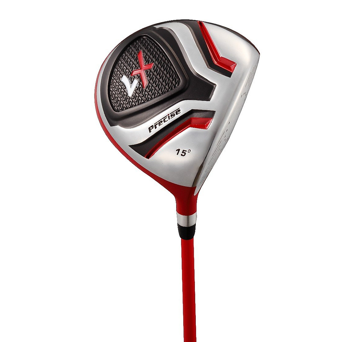 Distinctive Left Handed Junior Golf Club Set for Age 6 to 8 (Height 3'8" to 4'4") Set Includes: Driver (15"), Hybrid Wood (22*), 2 Irons, Putter, Bonus Stand Bag & 2 Headcovers