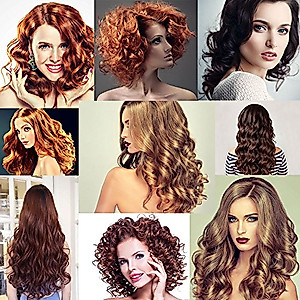 Locisne 20pcs No Heat Curlers You Can Sleep in, Hair Rollers for Long Hair DIY(Pink)