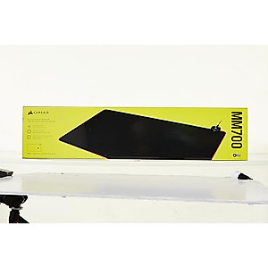 Corsair MM700 RGB Extended 3XL Cloth Gaming Mouse Pad/Desk Mat - Massive 1,220mm x 610mm (48” x 24”) Cloth Surface, 360° Three-Zone RGB Lighting, Two USB Ports - Black
