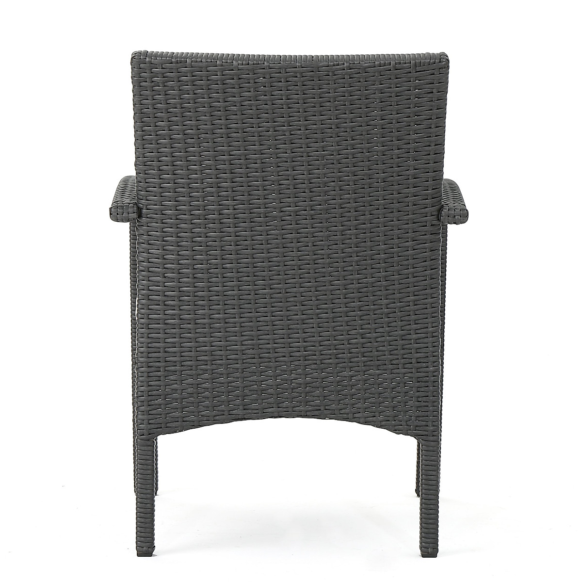 Christopher Knight Home 305810 Otto Outdoor Wicker Club Chair, Gray and Silver(Set of 2)
