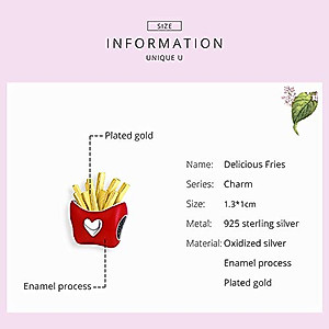 Sweets Candy Charm Bead for Bracelets Original 925 Sterling Silver Birthday Mother's Day Christmas Charms for Pandora's Bracelets Or Necklace Family Mom Wife Sister Gift For Her (Chips Charm)