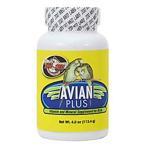Zoo Med Laboratories Bzma374 Avian Plus Bird Vitamins, 4 oz (976610)