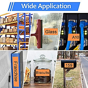 USUPERINK 10PK Compatible for Brother P-Touch TZe-B51 TZeB51 TZB51 TZ-B51 Black on Fluorescent Orange 24mm 1'' 0.94'' x 16.4ft Laminated Label Tape Work with D600 D600VP P700 P710BT P950NW Label Maker