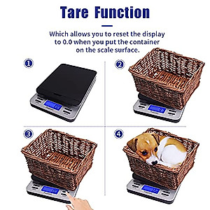 Fuzion Shipping Scale, Accurate Digital Postal Scale 86 lb/0.1 oz with Hold and Tare Function, LCD Display, Postage Scale for Packages and Mailing, Battery and AC Adapter Included
