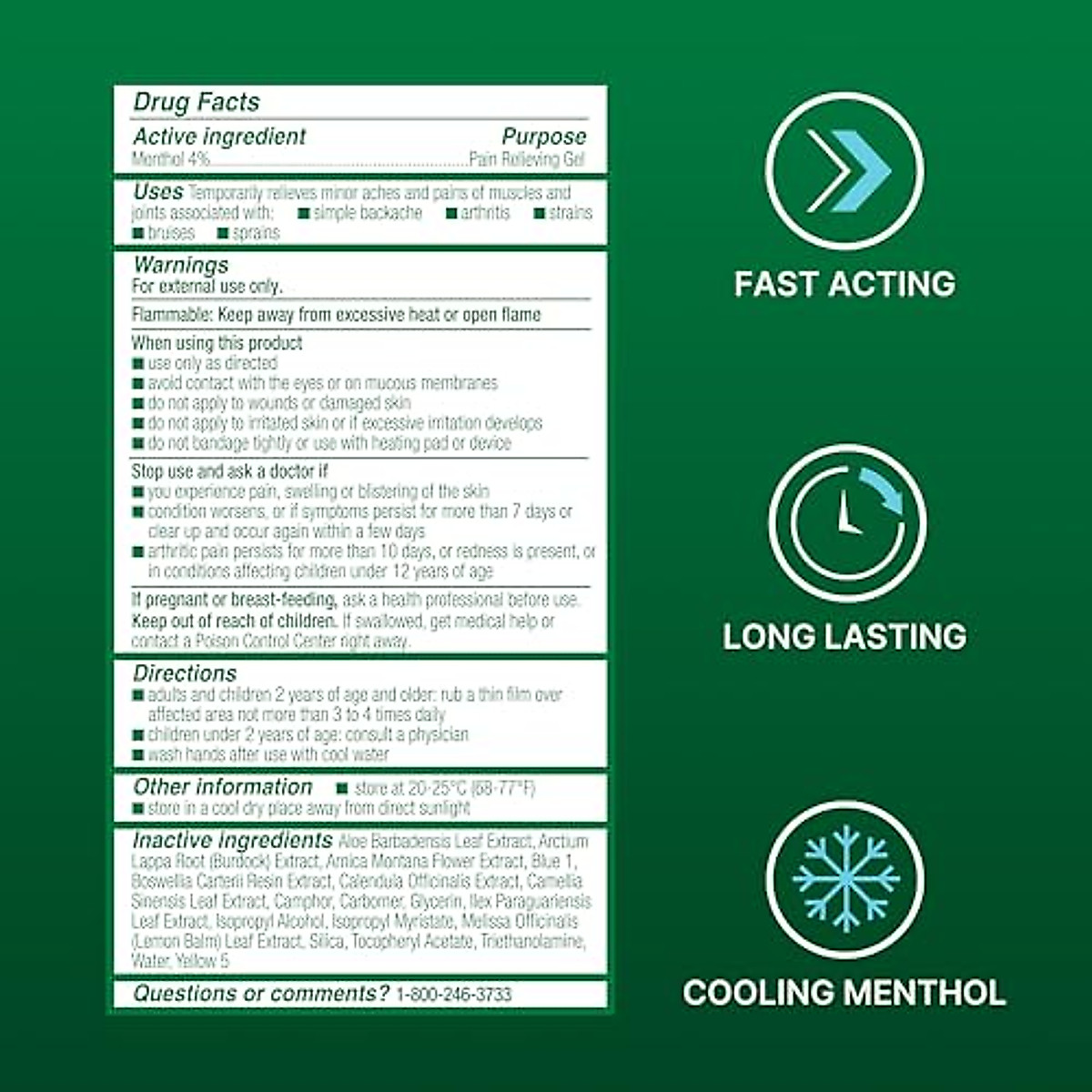 Biofreeze Pain Relief Gel, Arthritis Pain Reliver, Knee & Lower Back Pain Relief, Sore Muscle Relief, Neck Pain Relief, Pharmacist Recommended, FSA Eligible, 3 Pack (4 FL OZ Biofreeze Menthol Gel)