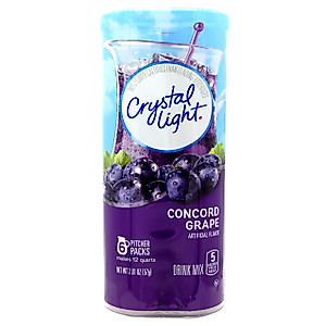 Crystal Light Concord Grape, 12-Quart Canister Canister (Pack Of 5)