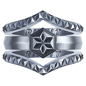 Rinfit Silicone Rings for Women - Silicone Wedding Bands Women - Womens Wedding Ring - Stackable Silicone Rings Women Couture - Patented Design - Silver, Size 8