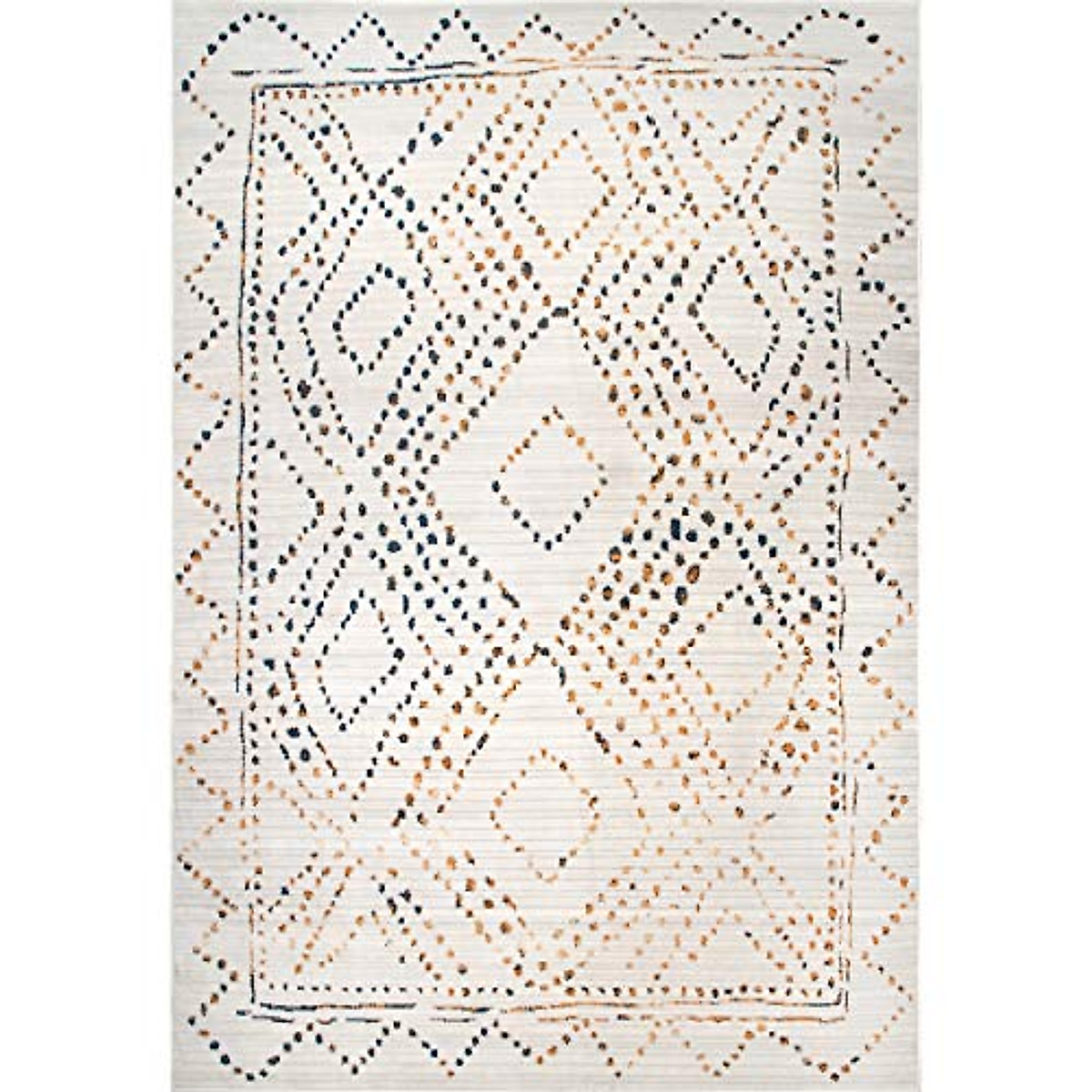 nuLOOM Mila Dotted Diamond Trellis Area Rug, 8' x 10', Beige