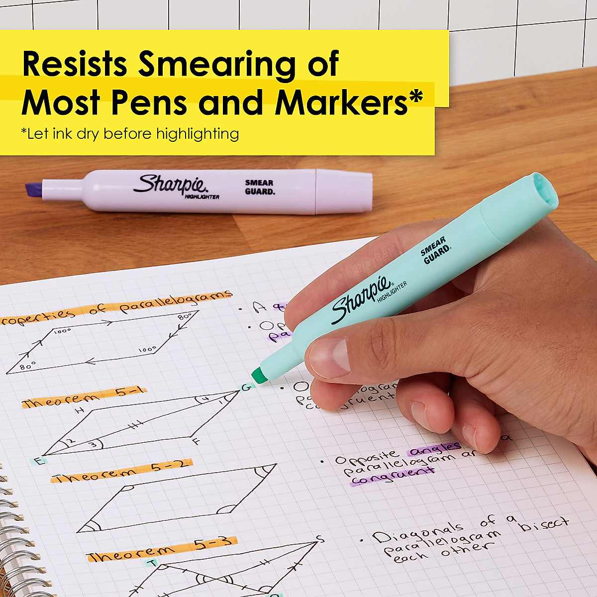 SHARPIE Tank Highlighters, Mild Pastel Colors, Assorted, Chisel Tip, 12 Count