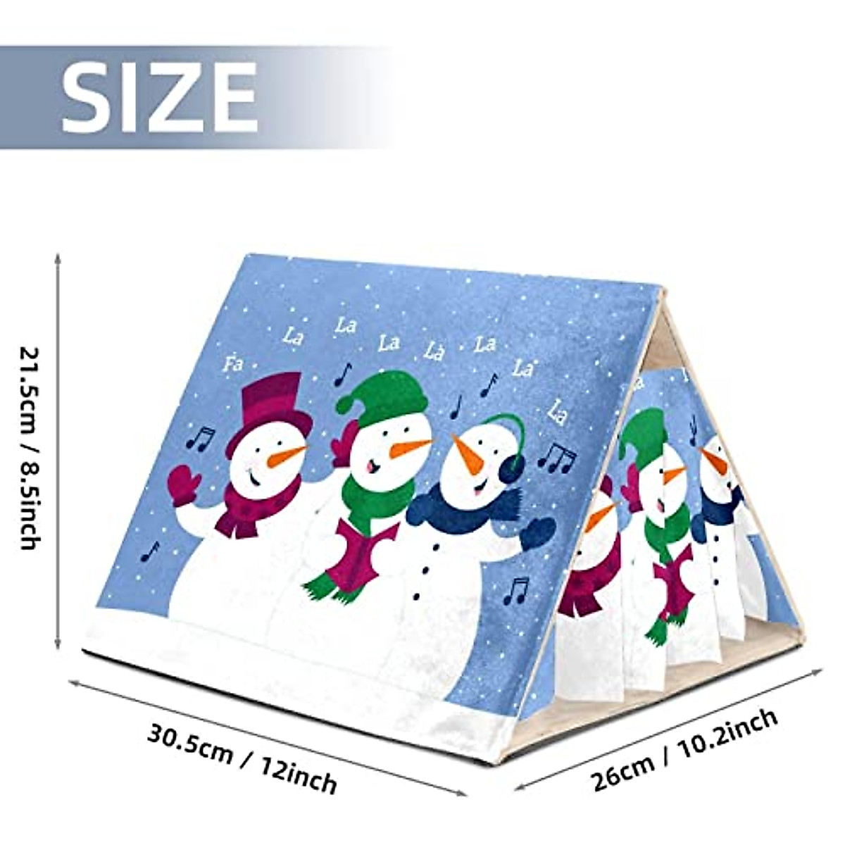 Y-DSIWX Guinea Pig Hideout Cozy Hamster House Cave for Bunny Chinchilla Hedgehog Small Animal Cute Christmas Snowman Singing Song