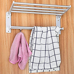 Acofuns Towel Holder Aluminum Bath Kitchen Hanger Set Holder Bar Rail Towel Rack